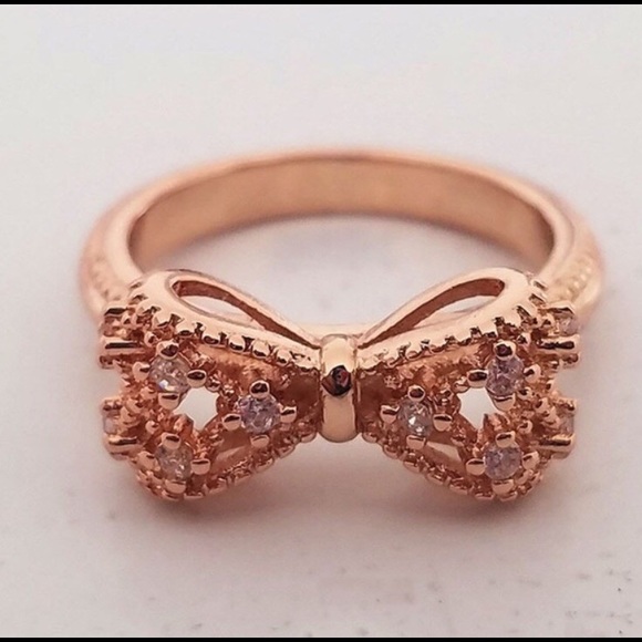 Jewelry | Rose Gold Bow Ring | Poshmark